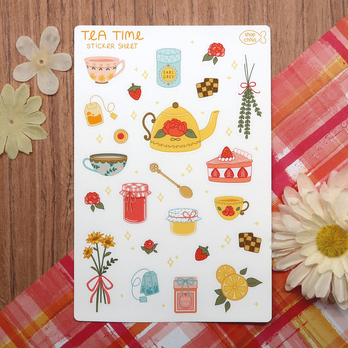 Tea Time Sticker Sheet – Chisoriya